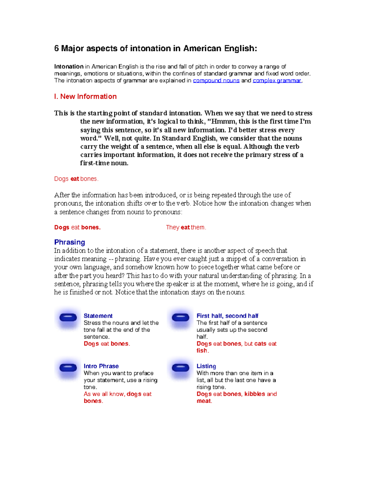 6 Major Aspects of Intonation in American English - 6 Major aspects of ...