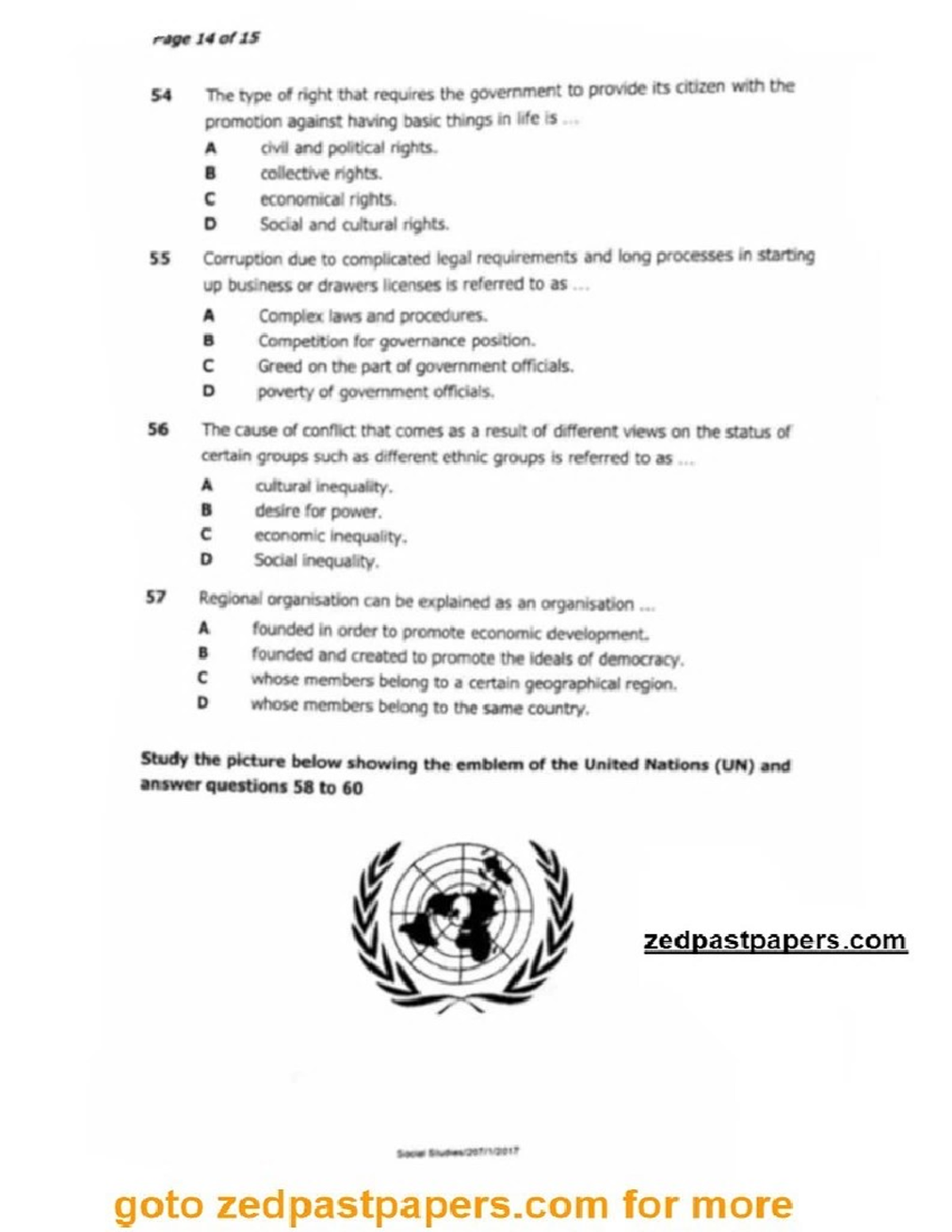 G9 SS 2017 P1 - Class of g9 - English - Studocu