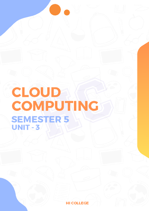 CC U1 - notes for cloud computing - CLOUD COMPUTING HI COLLEGE SEMESTER ...