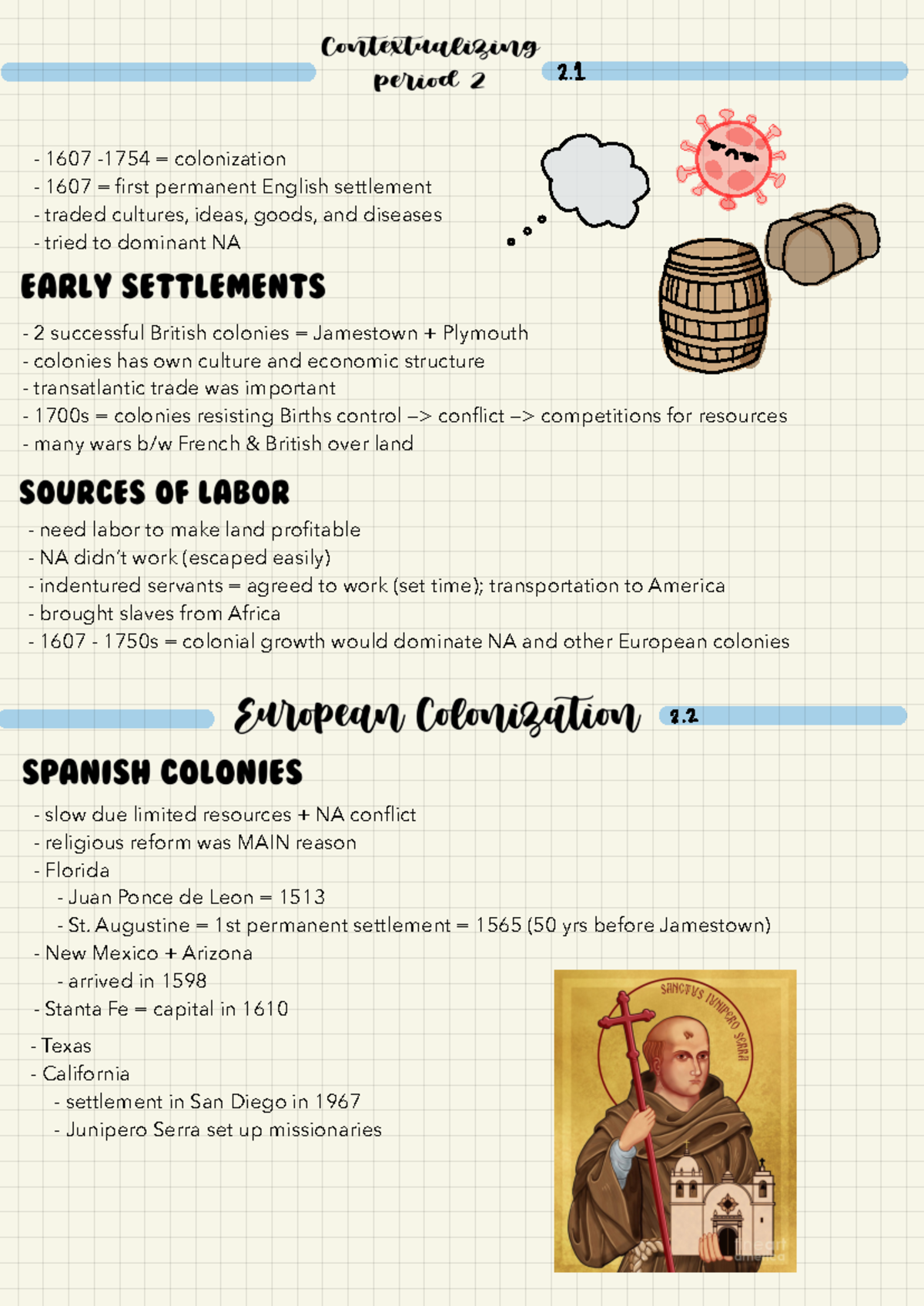 Apush 3 - American Colonies - 1607 -1754 = colonization 1607 = first ...