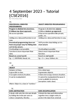 Object Oriented Programming through JAVA - JAVA ASSIGNMENT 1 BY TISHA ...
