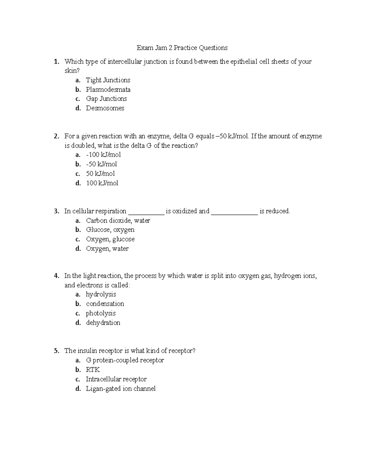 Exam Jam 2 Practice Questions - Exam Jam 2 Practice Questions Which ...