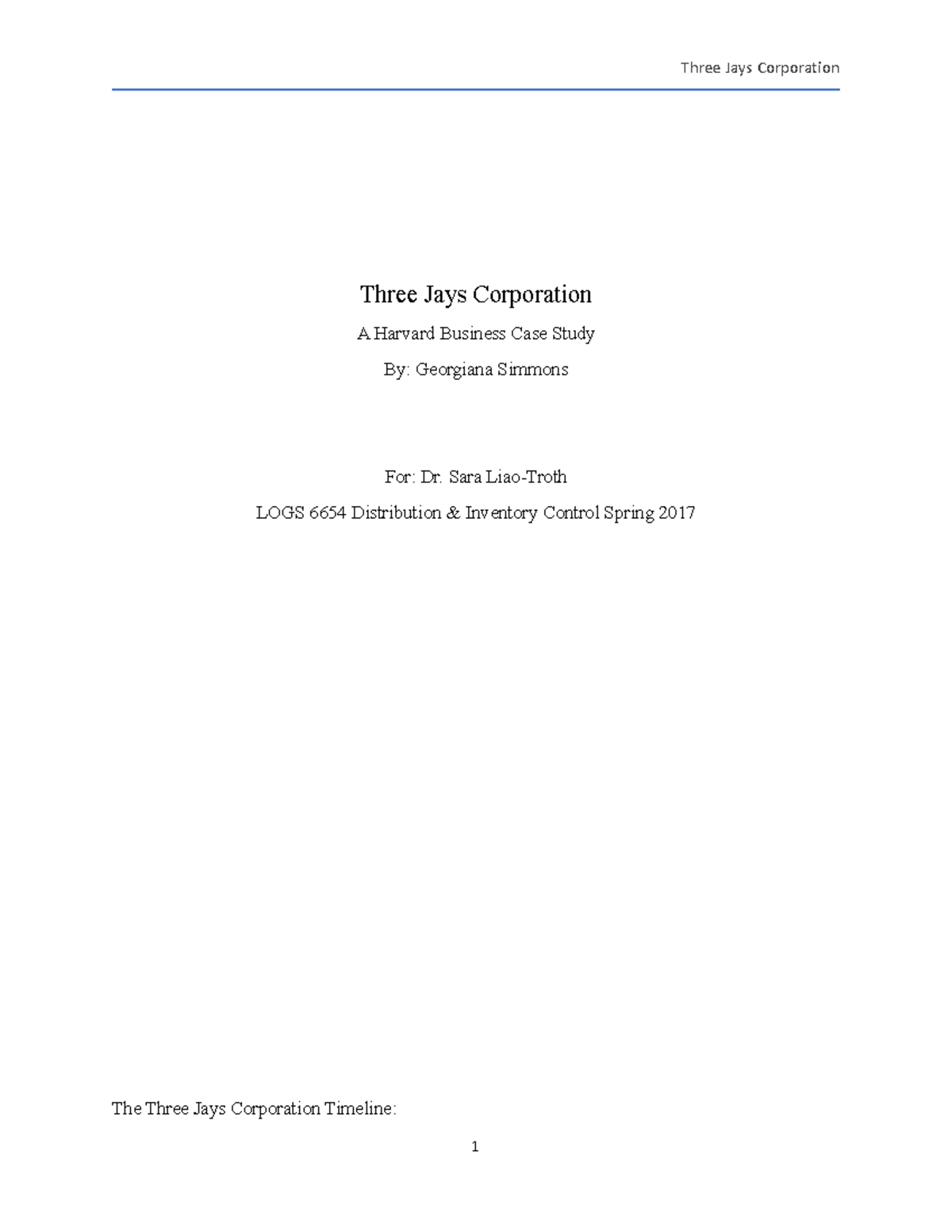 Three Jays Corporation - Sara Liao-Troth LOGS 6654 Distribution ...