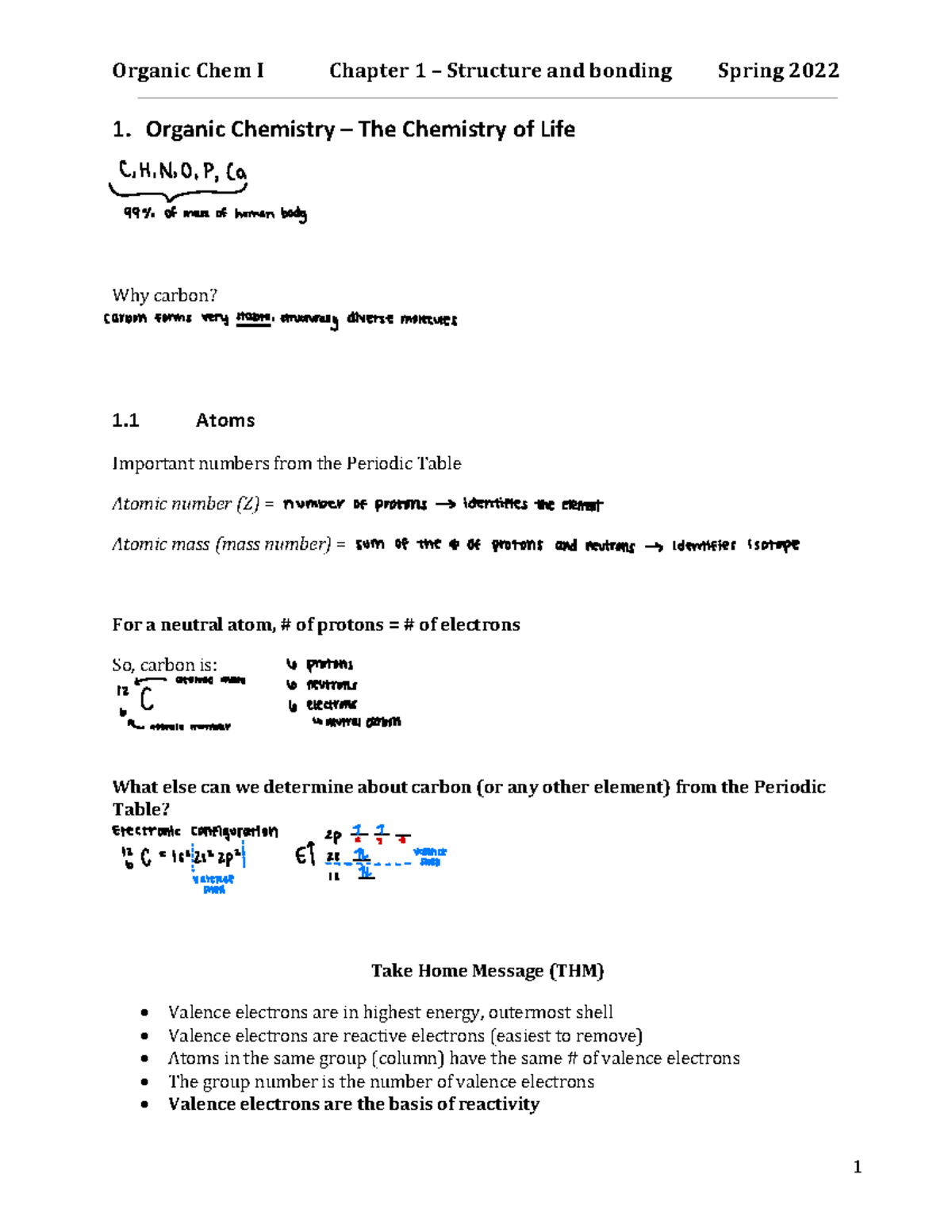 Chapter 1 Structure and Bonding - 1. Organic Chemistry 3 The Chemistry ...