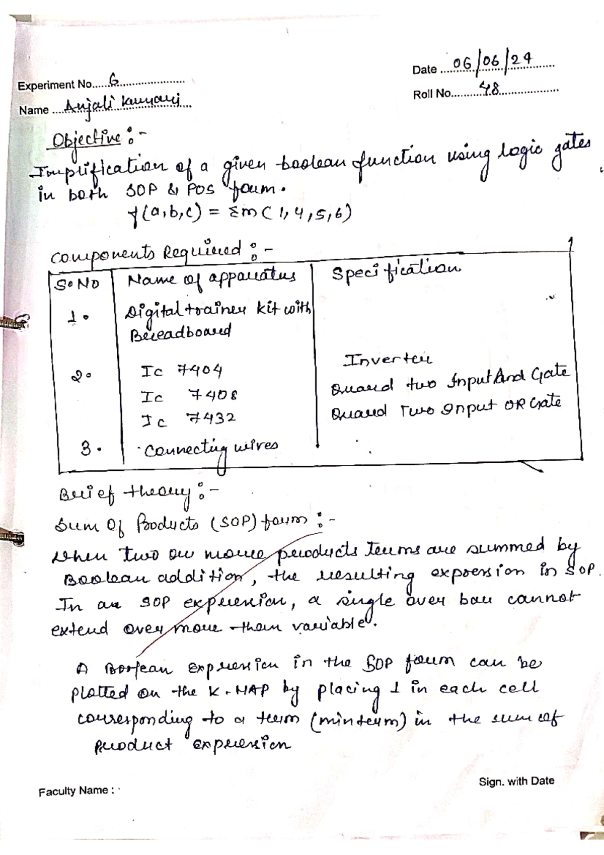 Doc Scanner 26-Nov-2024 3-23 pm - Date Experiment No 6 Roll No 48 Name ...
