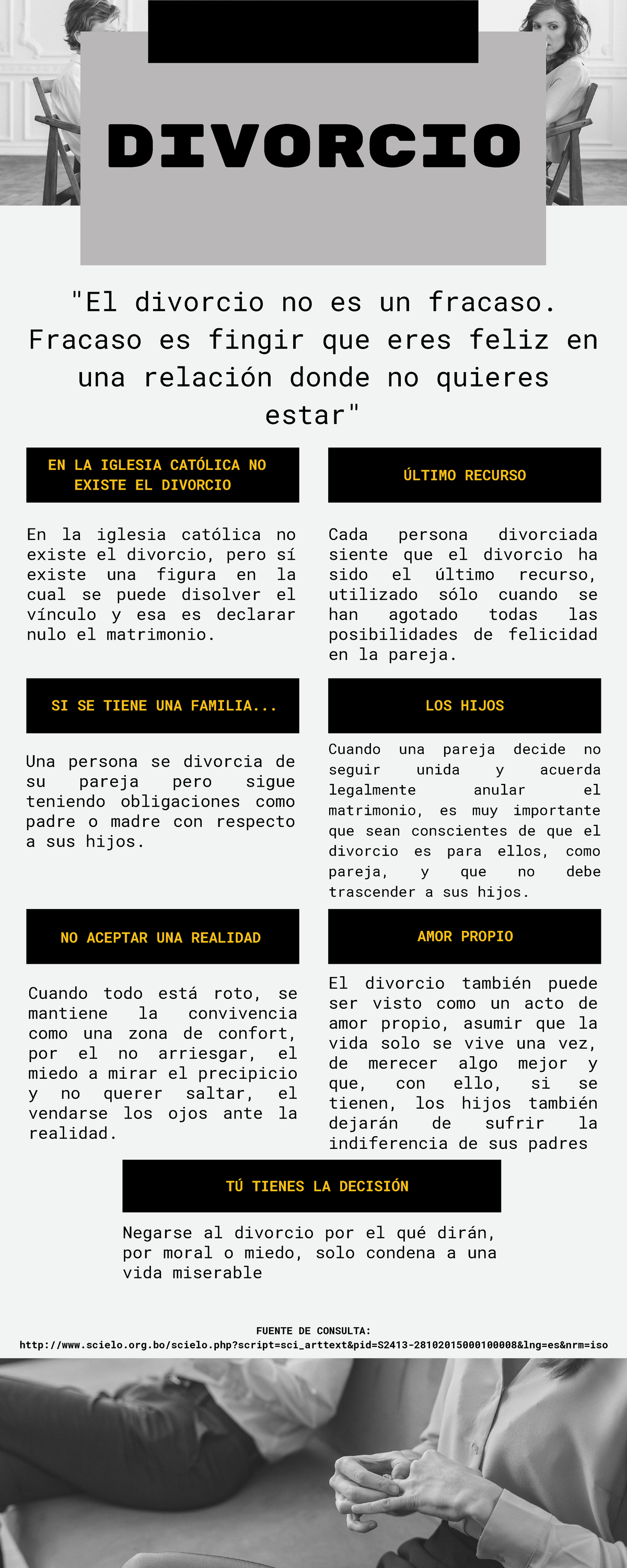 Divorcio - DIVORCIO "El divorcio no es un fracaso. Fracaso es fingir ...