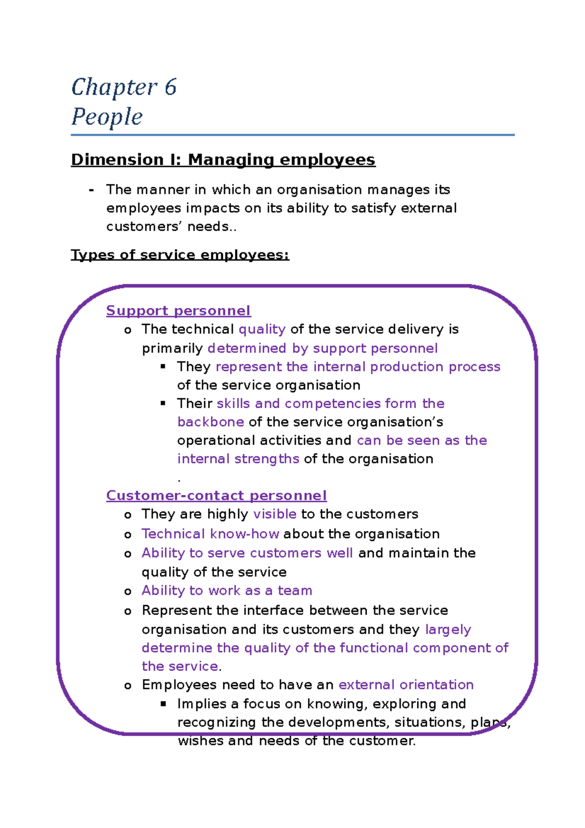 CH 6 - Chapter summary highlighting key notes and important information ...