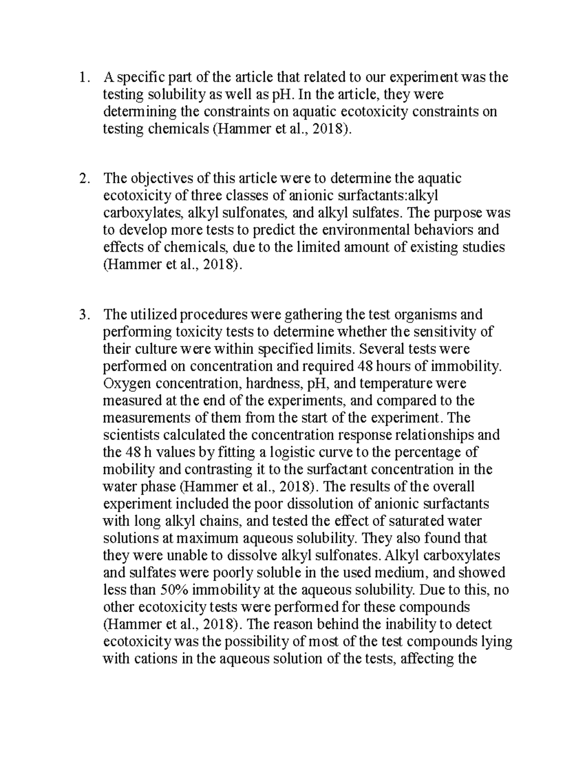 Mod 4 research connection assignment - A specific part of the article ...