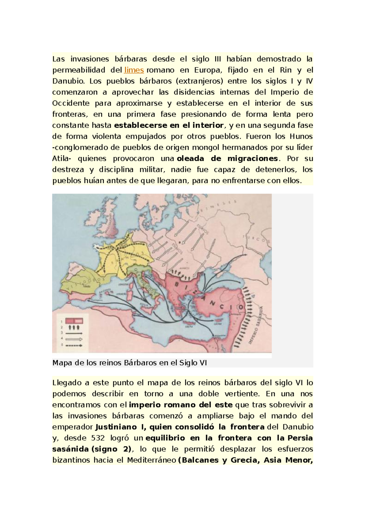 Las invasiones bárbaras desde el siglo III habían demostrado la ...