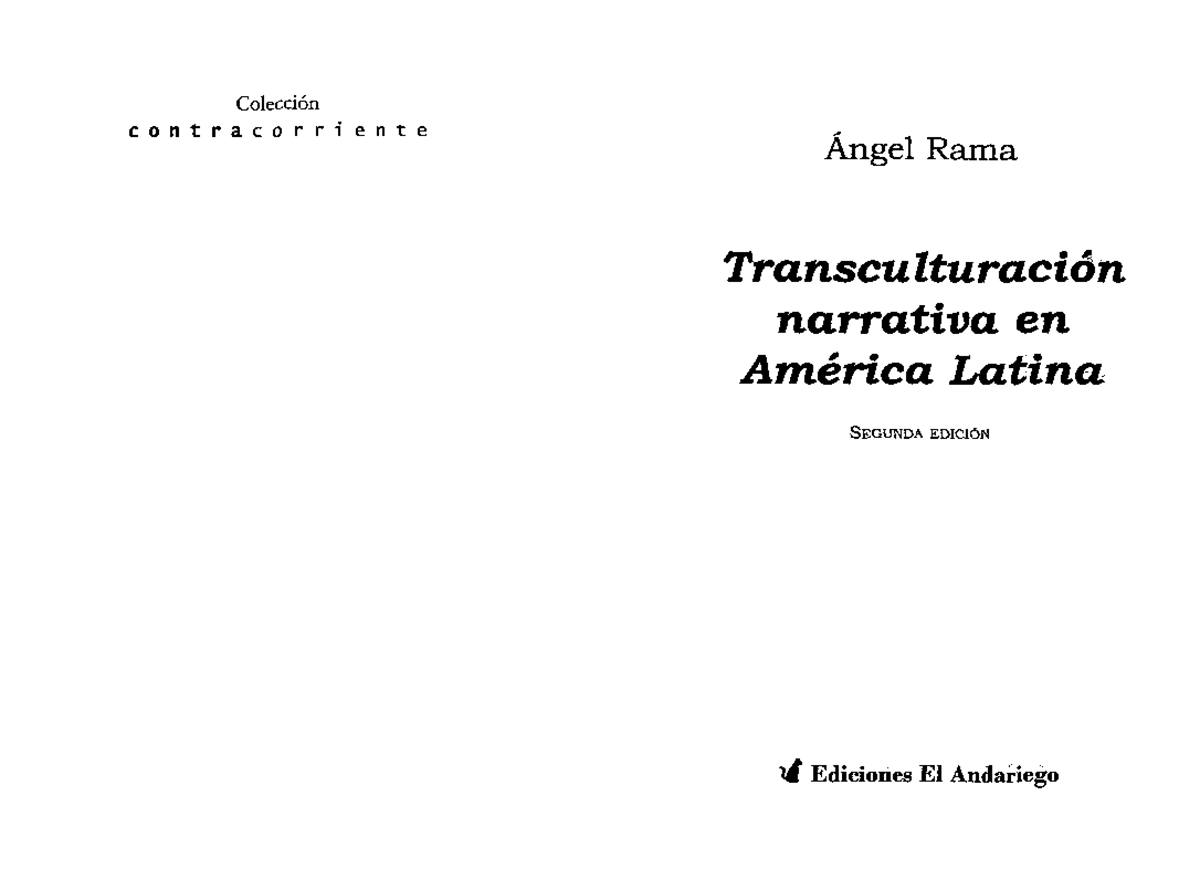 Angel-Rama-Transculturacion-Narrativa-en-America-Latina (1 ...