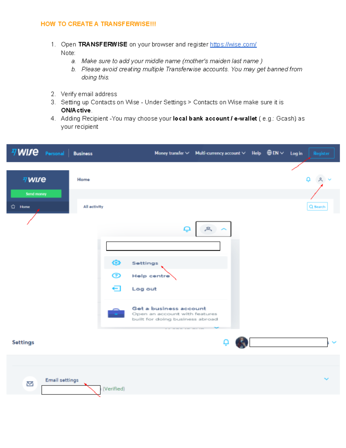 2022-05-07 1651942887 - HOW TO CREATE A TRANSFERWISE!!! Open ...
