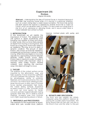 Experiment-104-Torque Second-Condition-of-Equilibrium - Name - Studocu