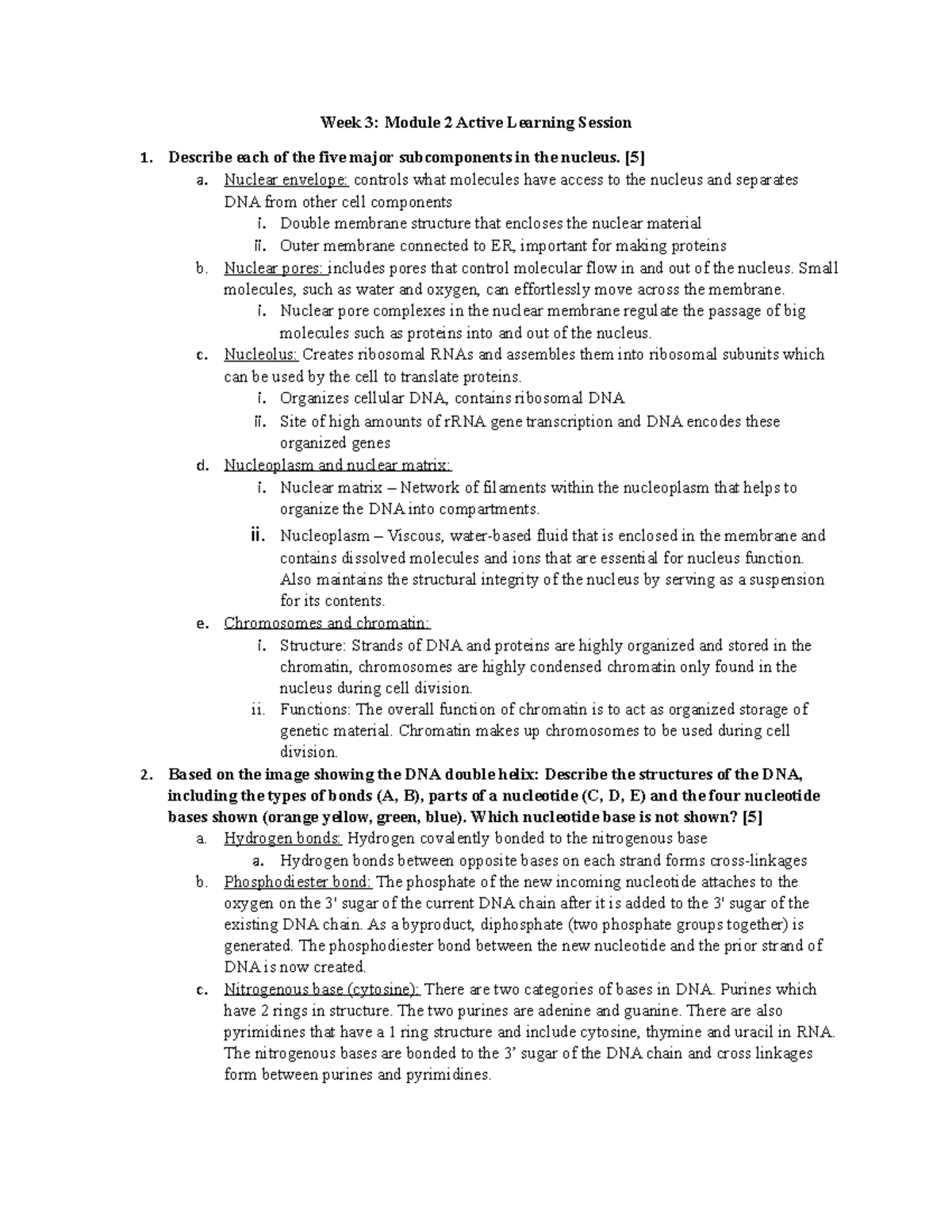 Module 2 Active Learning Session - Week 3: Module 2 Active Learning ...