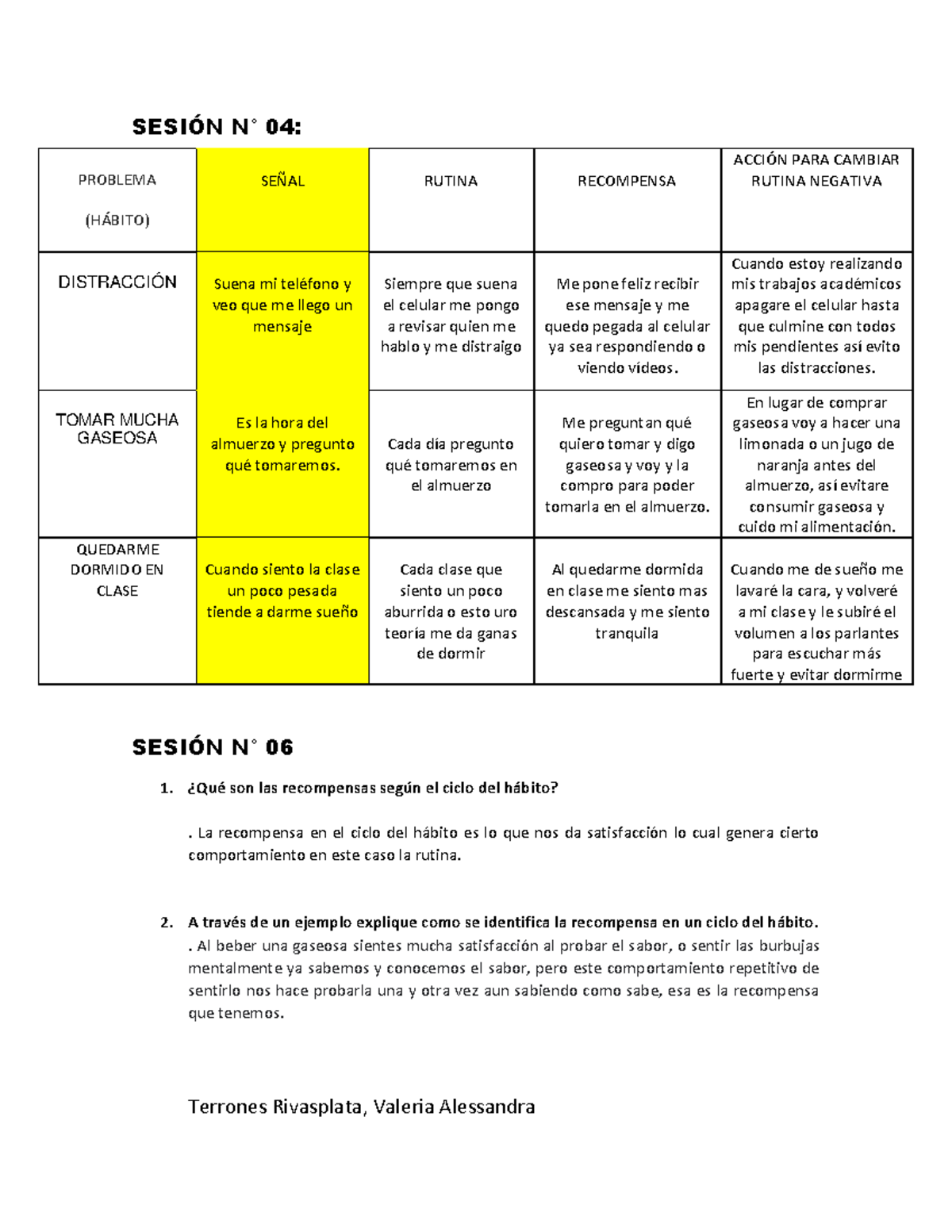 Sesión 4 Y 6 - ESPERO TE SIRVA - SESI”N N∞ 04: SESI”N N∞ 06 1. øQuÈ son las recompensas seg ̇n ...