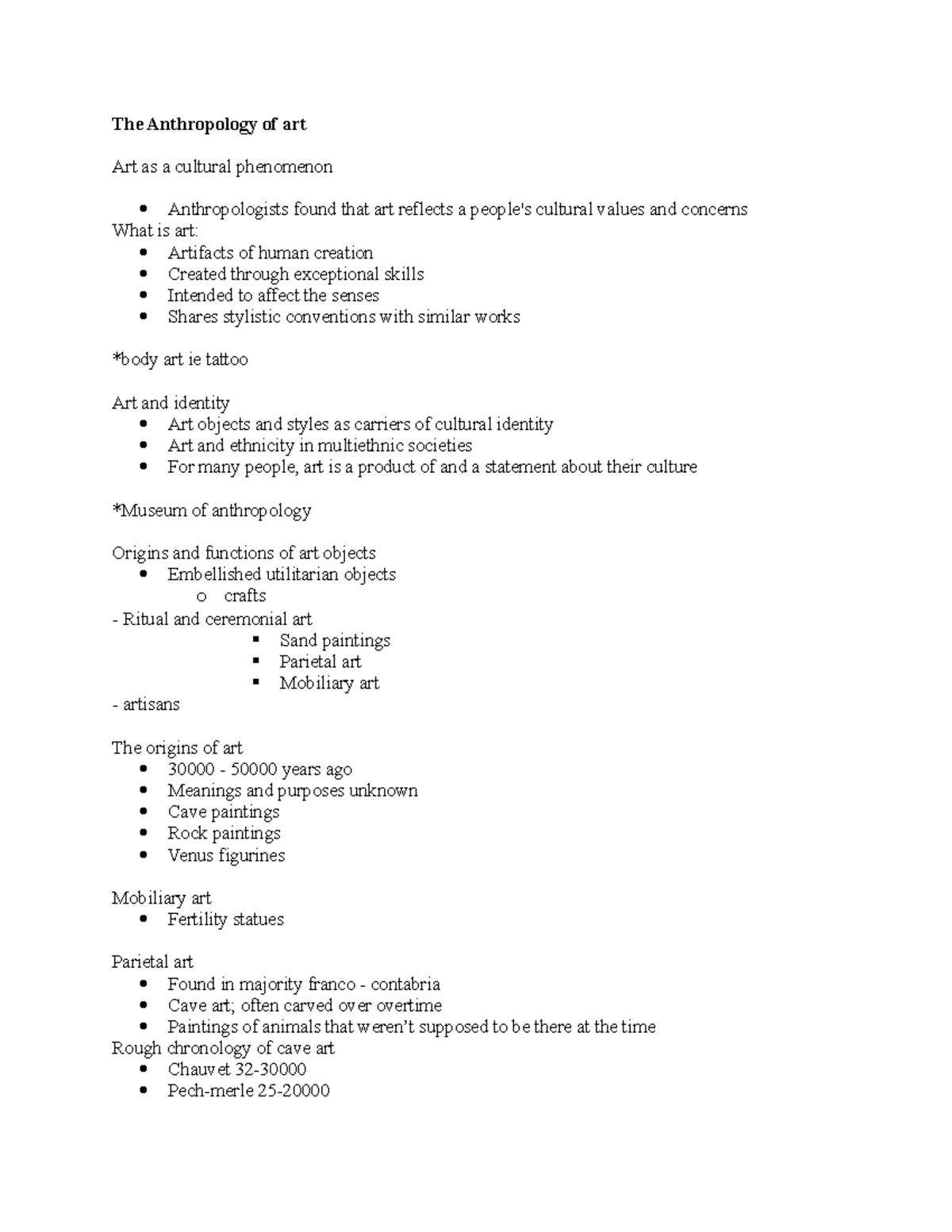 The Anthropology of art - Studocu