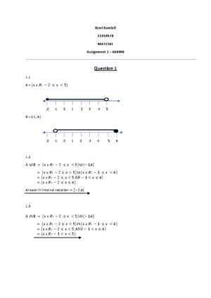 MAT1501 - Unisa - Fundamental Mathematics - Studocu