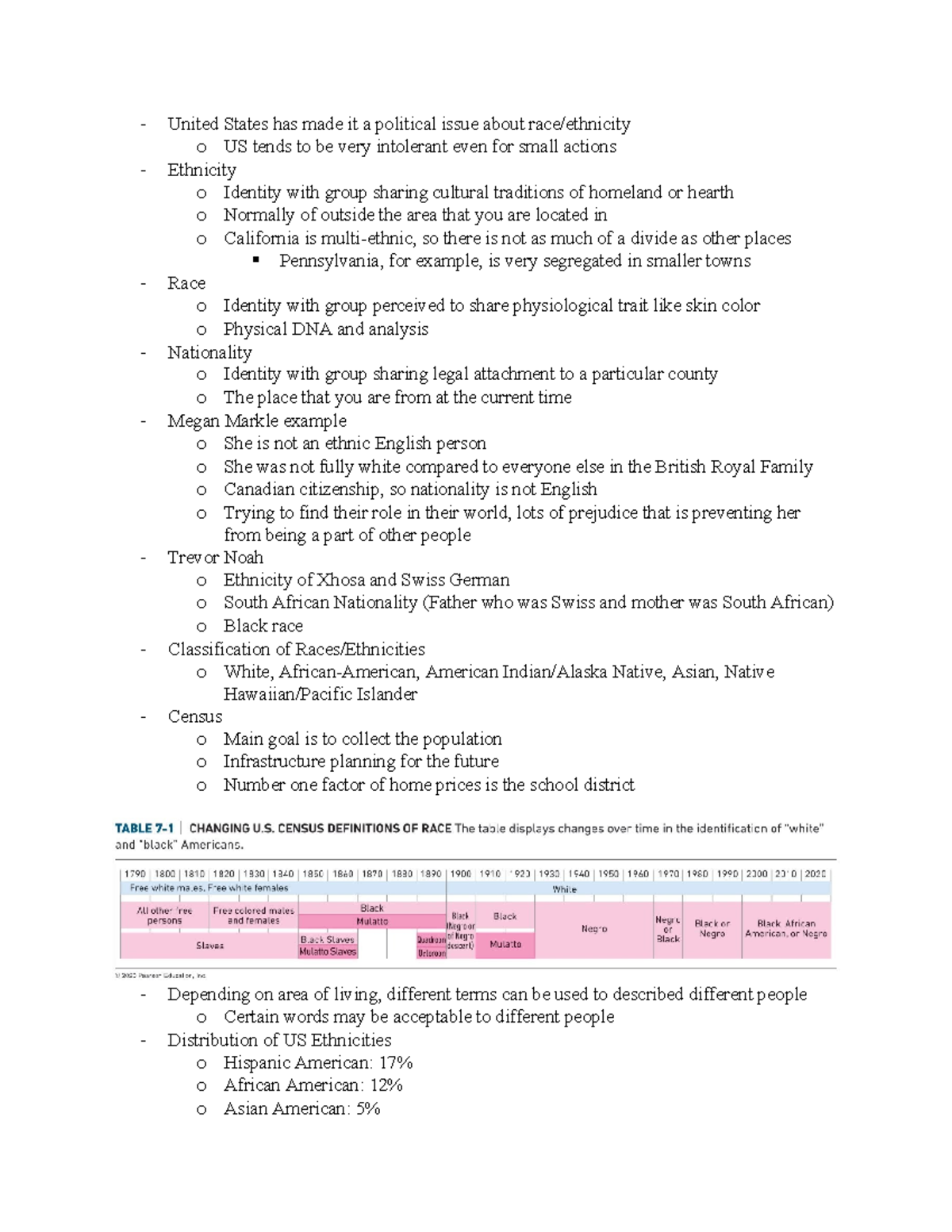Chapter 7 Notes - United States has made it a political issue about ...