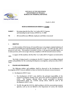 RMC No. 65-2024 - RMC 65-2024 - BUREAU OF REVENUE INTERNAL TIN OF REPUBLIC OF THE PHILIPPINES ...