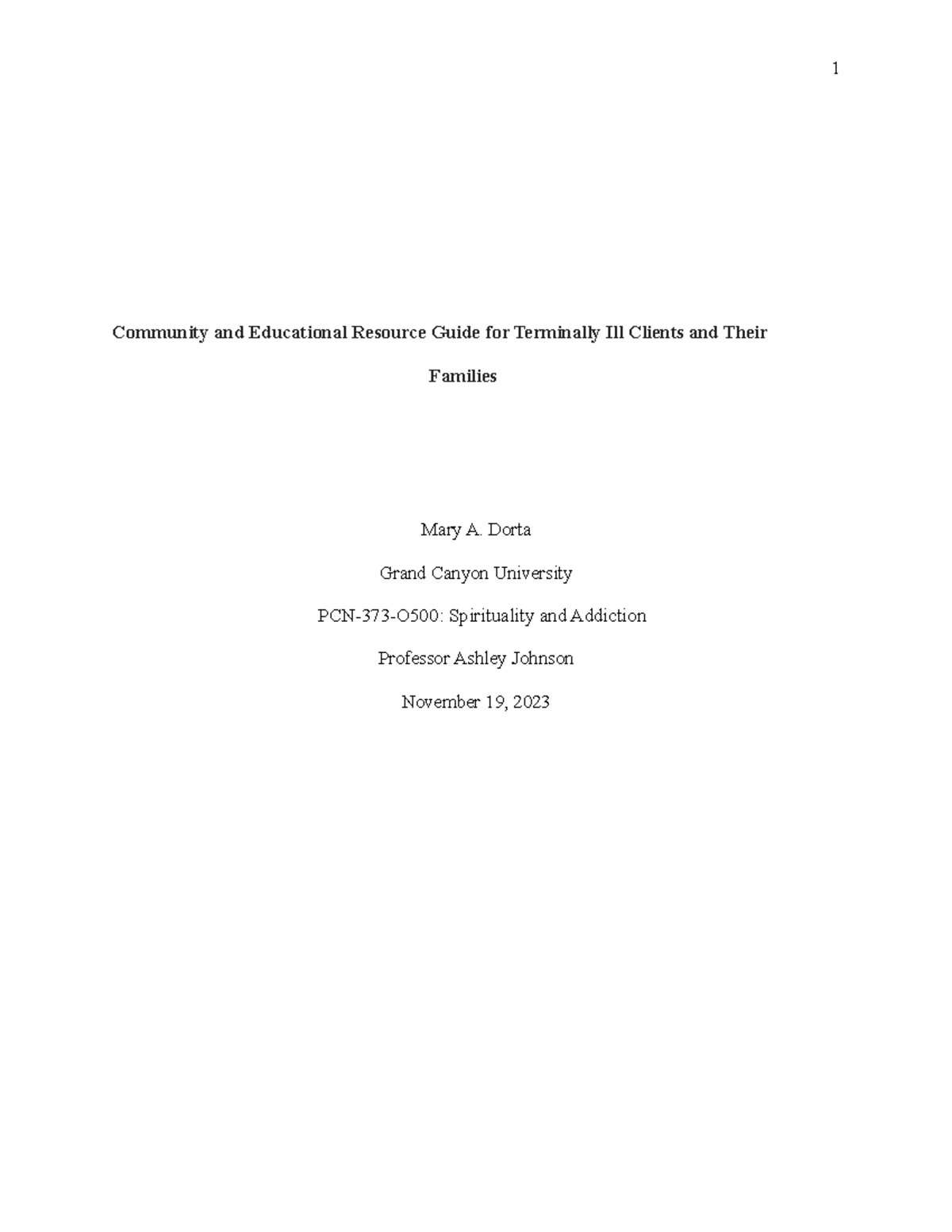 MDorta Community and Educational Resource Guide - Community and ...