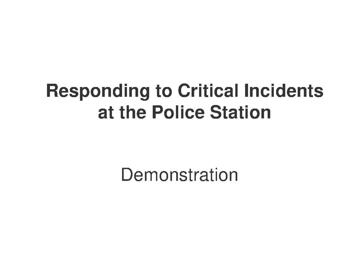LPCD 1415 06 01-2 Responding to Critical Incidents at the Police ...