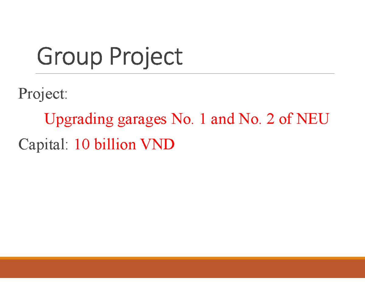 2 - Đấu thầu xây nhà xe - Group Project Project: Upgrading garages No ...