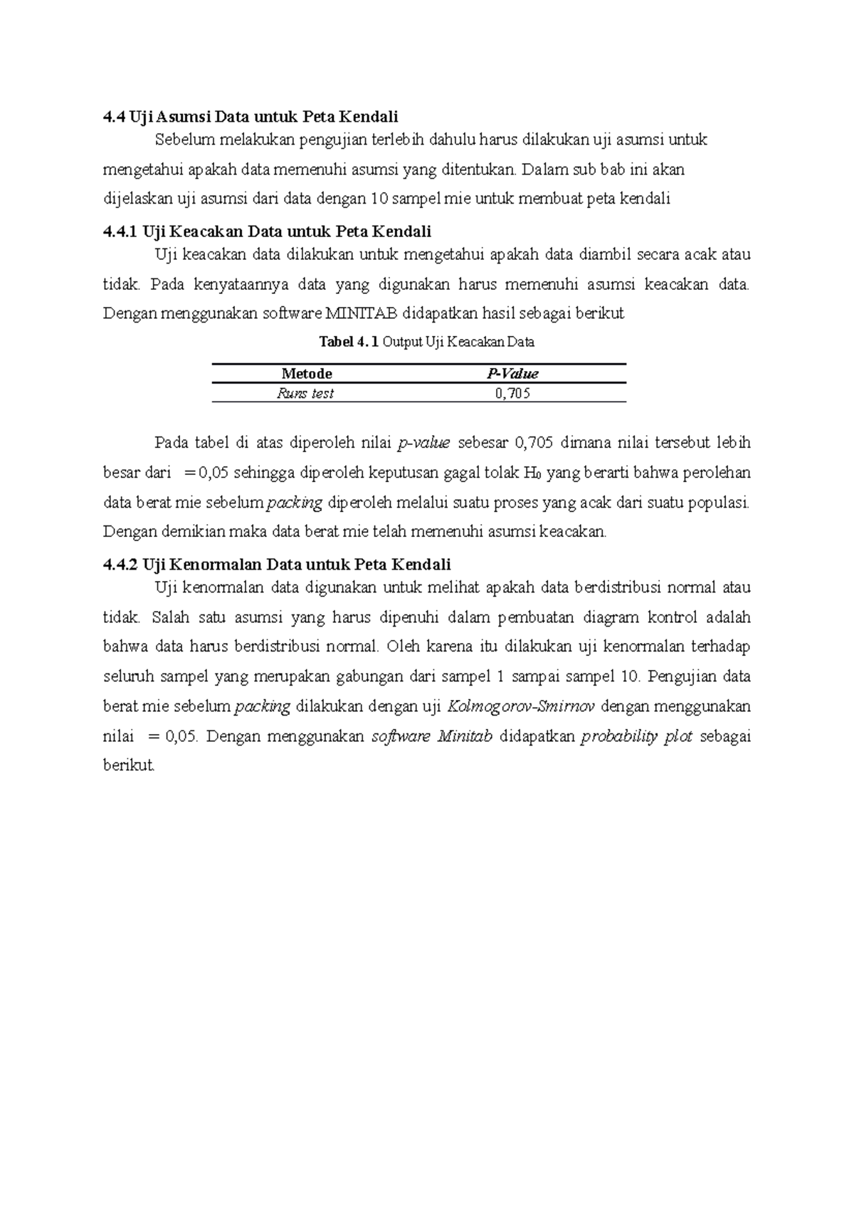 PKS Modul 1 Uji Asumsi Peta kendali Xs - 4 Uji Asumsi Data untuk Peta ...