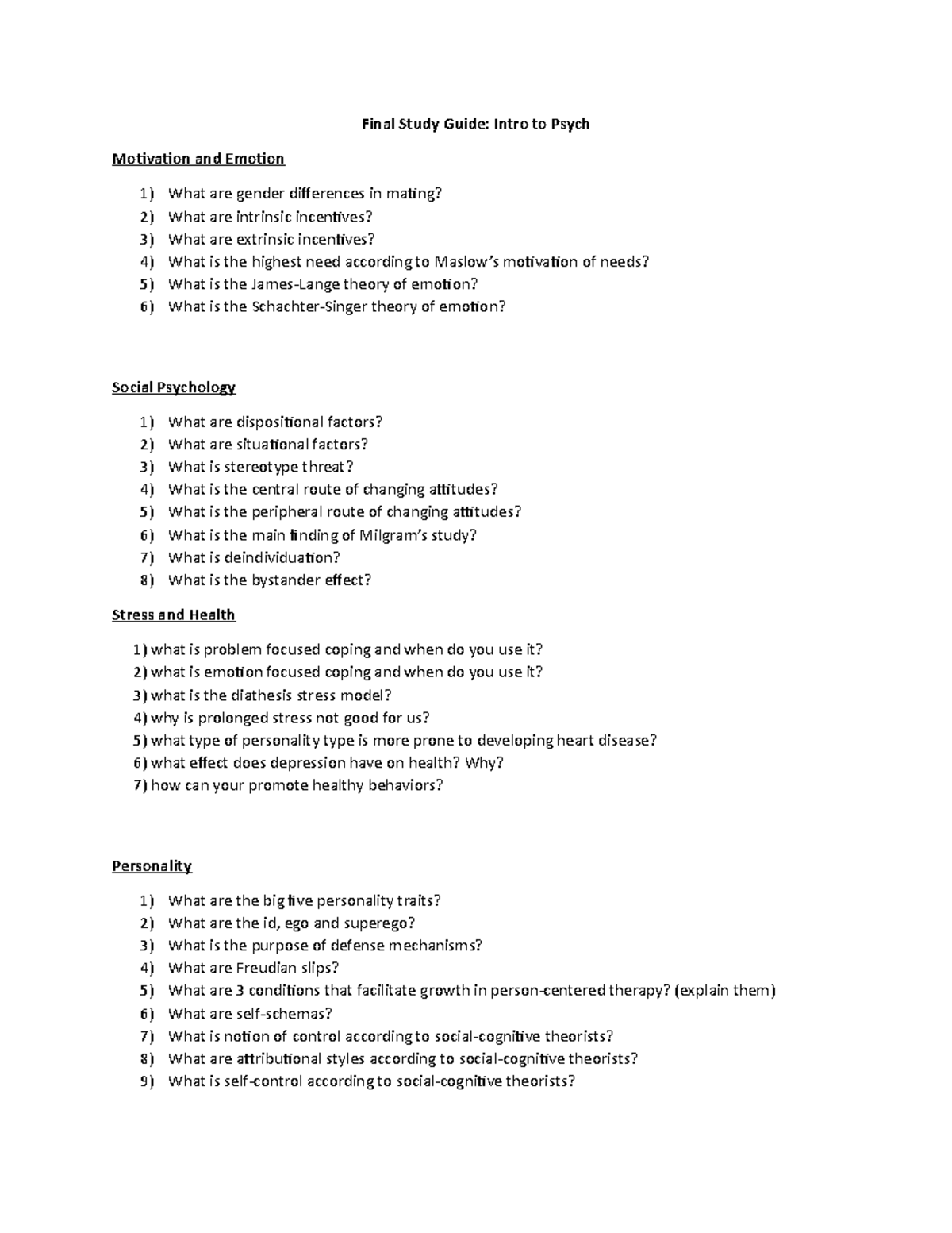 Final Study Guide - Studocu