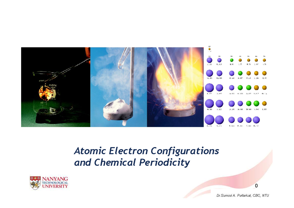 Lecture 1 - e configuration and periodicity - Atomic Electron ...