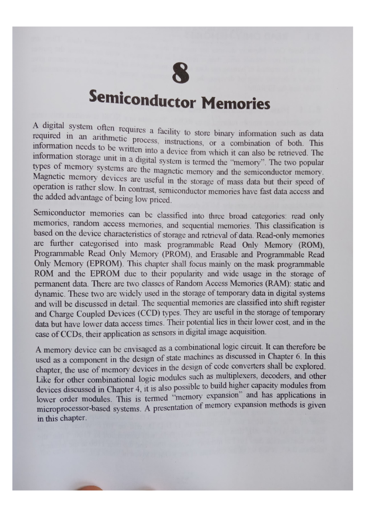 EES 402 - Semiconductor Memories - Bsc. Electrical and electronic Engineering - Studocu