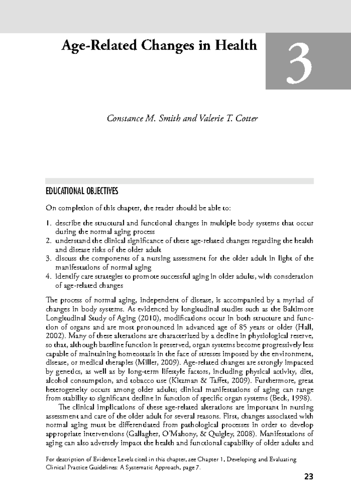 Age-related changes Geria - 23 eDUcATIOnAL OBjecTIVes On completion of ...