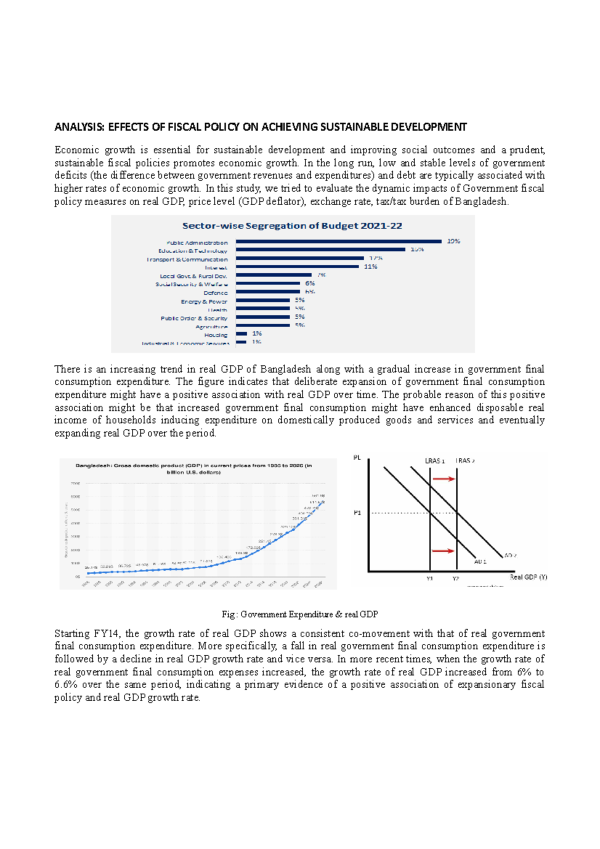Analysis Fiscal Policy Final Report Analysis Effects Of Fiscal 7778
