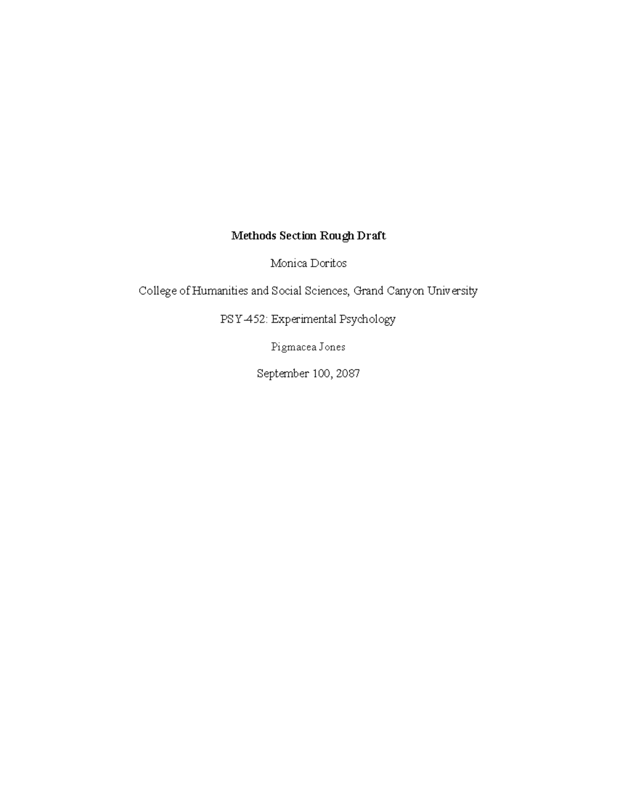 Methods Section Rough Draft - Methods Section Rough Draft Monica ...