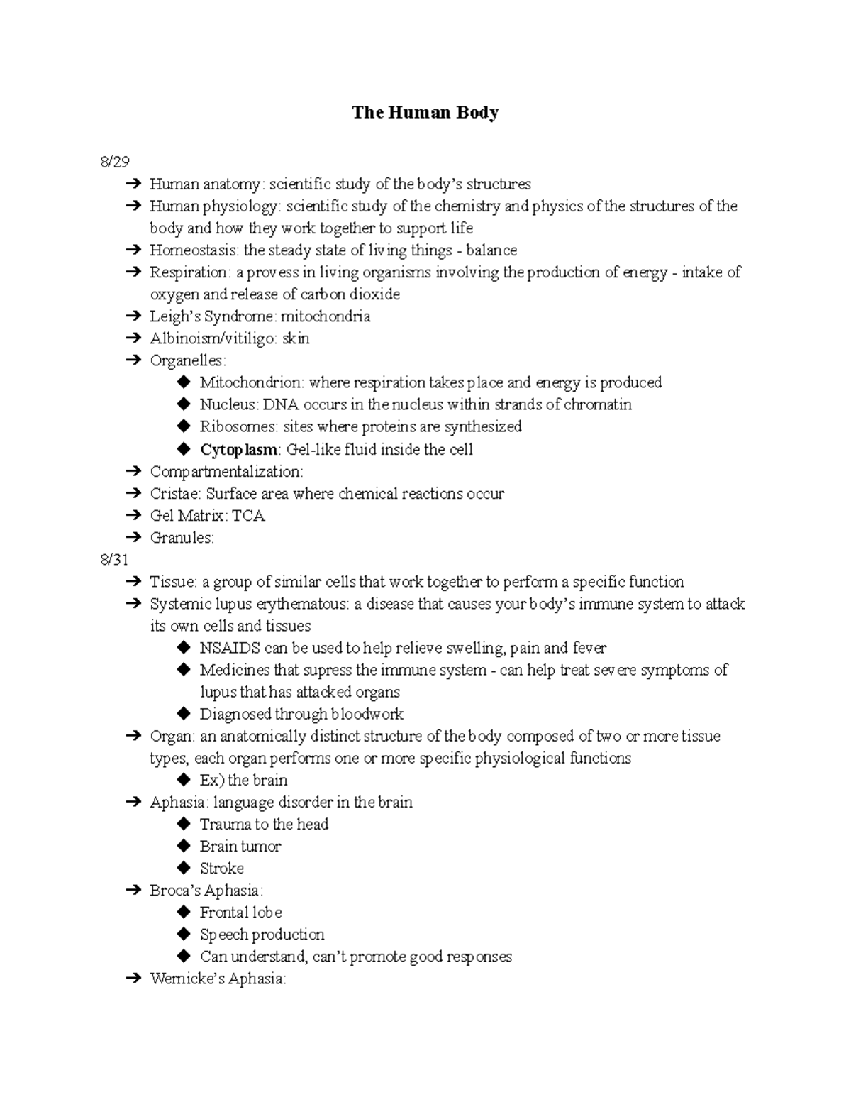 The Human Body Exam 1 - The Human Body 8/ Human anatomy: scientific ...
