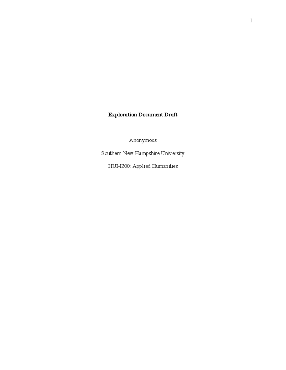 Exploration Document Draft - Exploration Document Draft Anonymous ...