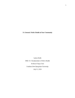 HSE 210 Module Three Worksheet Assignment - Here is a chance to examine ...