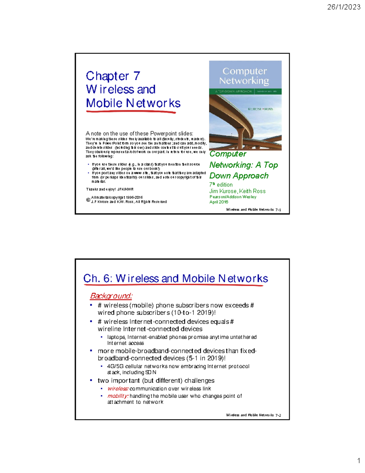 Chapter 7 V7 01 M@dni Updated Version - Computer Networking: A Top Down ...