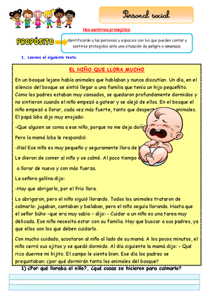 Fichas DE COM -cómo cuidar nuestro medio ambiente. - 05- 11 ...