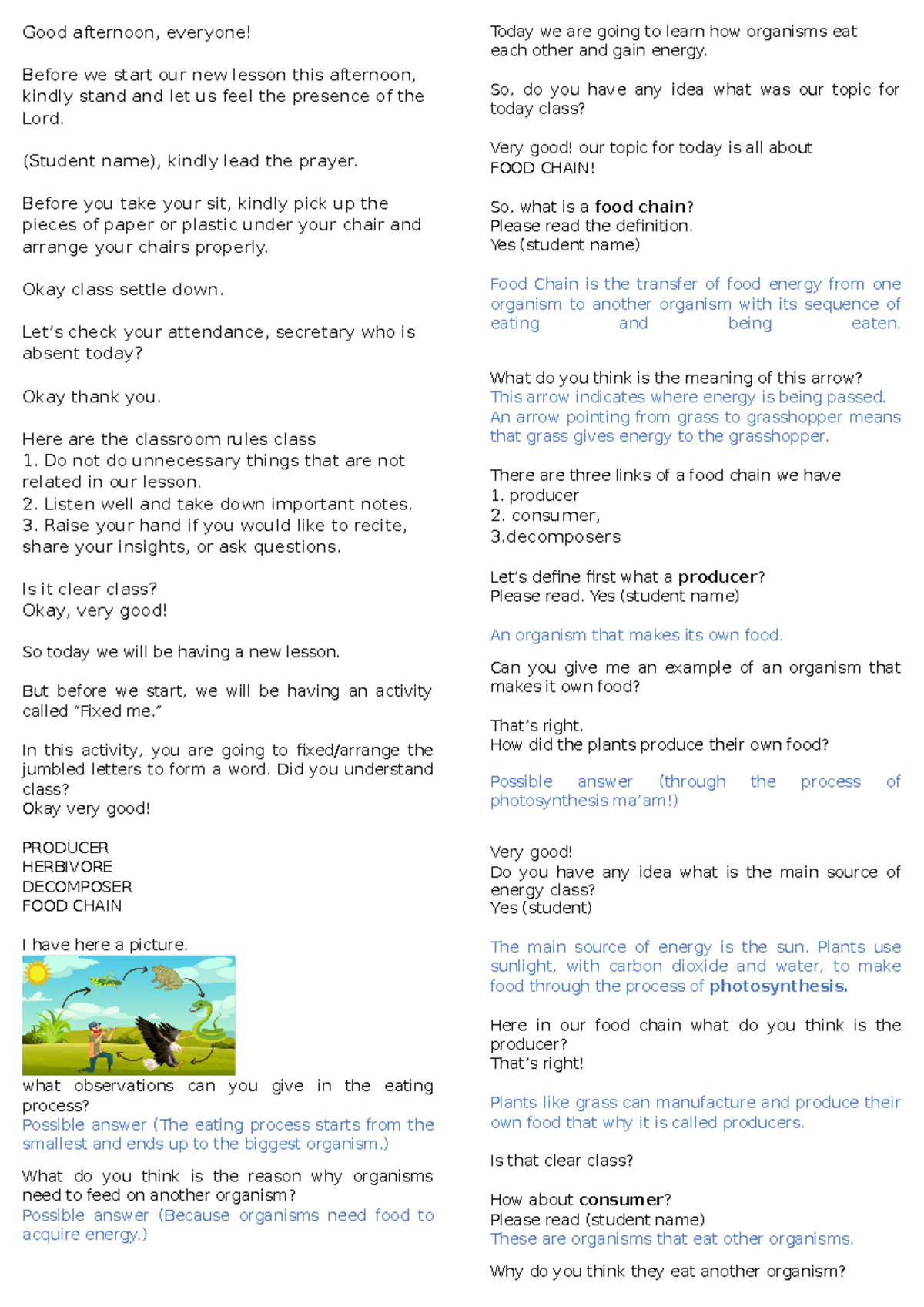 Script - lecture - Good afternoon, everyone! Before we start our new ...