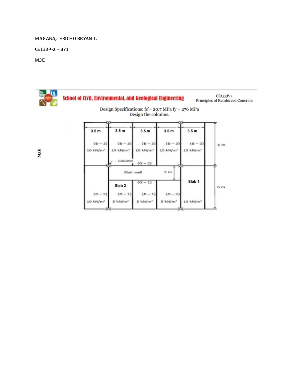 M3E CE133P-2 B71 4Q2122 Magana, Jericho Bryan T - Reinforced Concrete ...