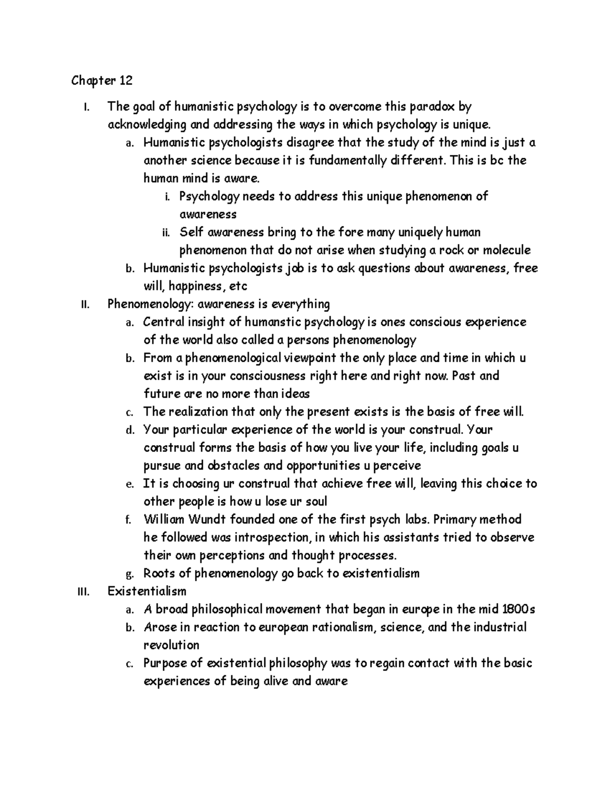 Chap 12 - Summary Personality Puzzle - Chapter 12 I. The goal of ...
