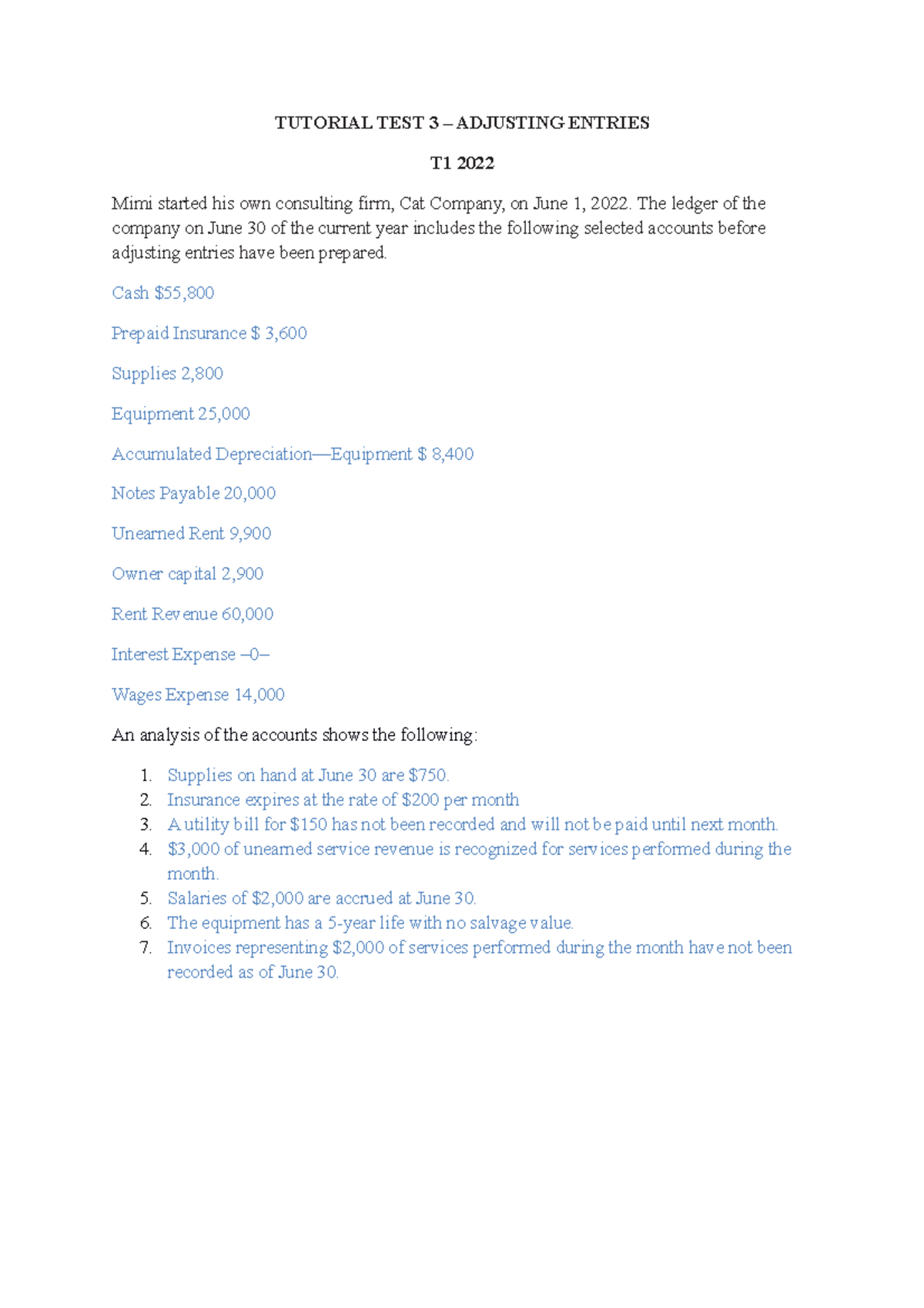 TT3 T1 2023 Ques - Thanks for seeing - TUTORIAL TEST 3 – ADJUSTING ...