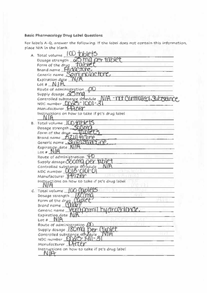 W7 AK Intake Output Practice Answer Key - Working With Intake and Output Add the following ...
