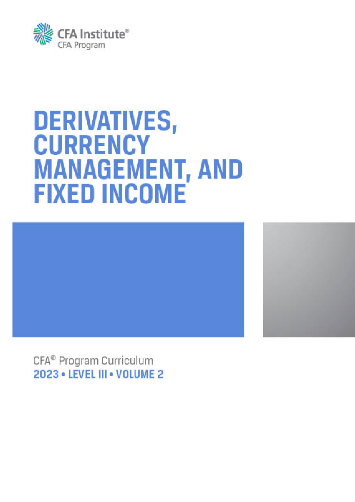 2023-L3V2 BBs - 2023-L3V2 Blue Boxes - Portfolio Management © 2022 CFA ...