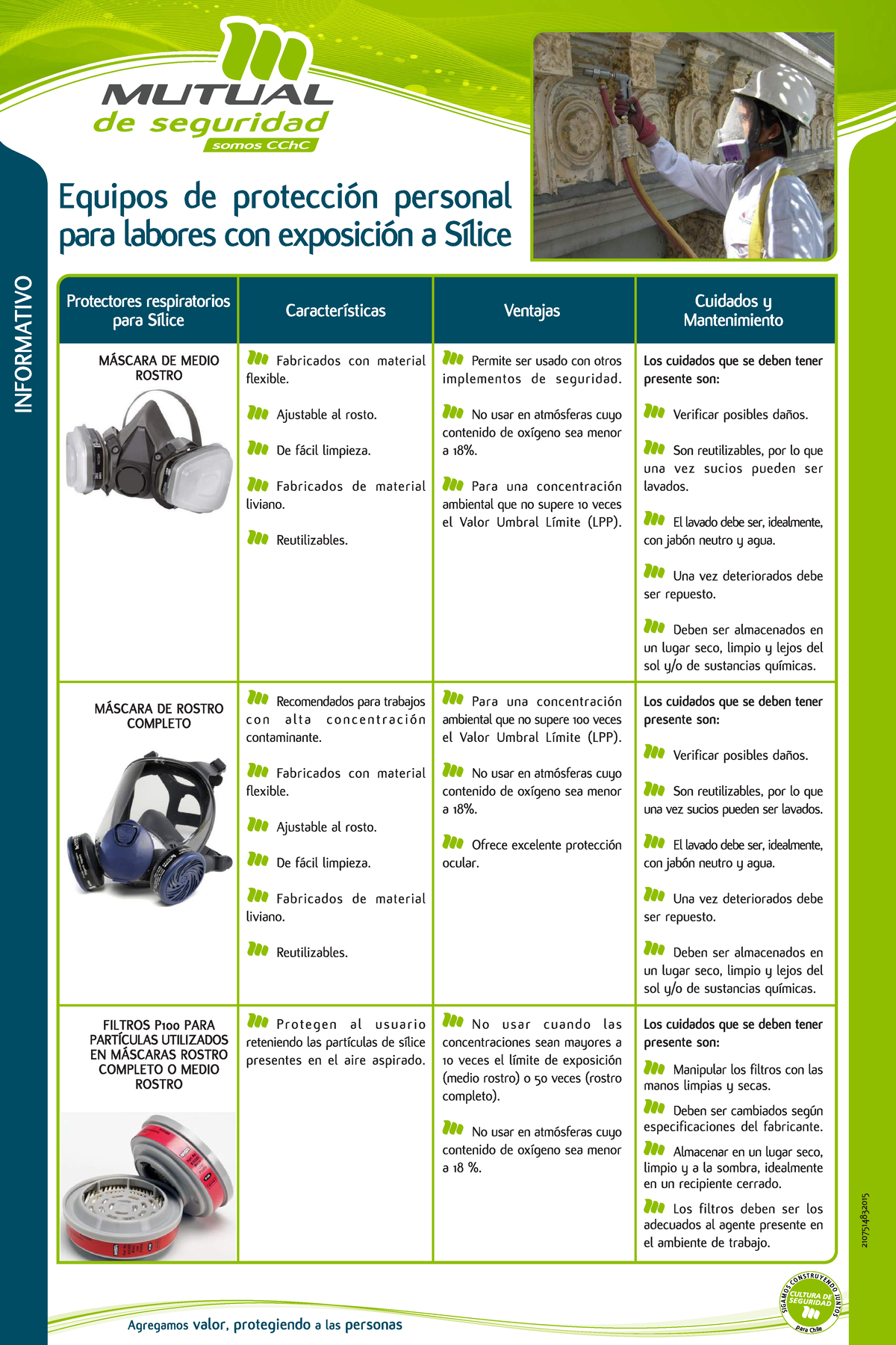 38 Afiche Informacion EPP Silice - prevención de riesgos - Studocu