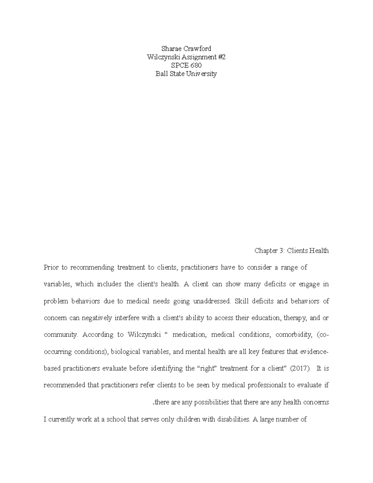 Wilczynski Assignment 2 What I Learned About Chapters Sharae Crawford Wilczynski Assignment wilczynski-assignment-2-what-i-learned-about-chapters-sharae-crawford-wilczynski-assignment