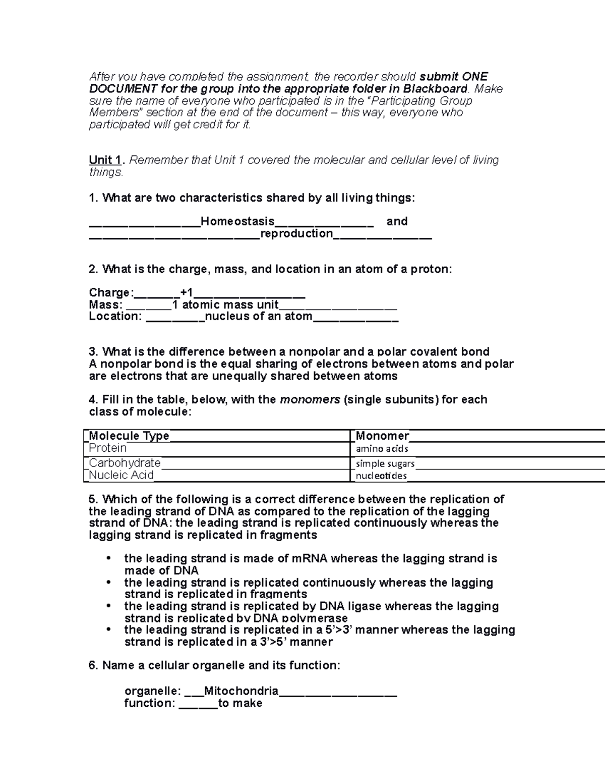 Bio extra credit - fcjcjfvj - After you have completed the assignment ...