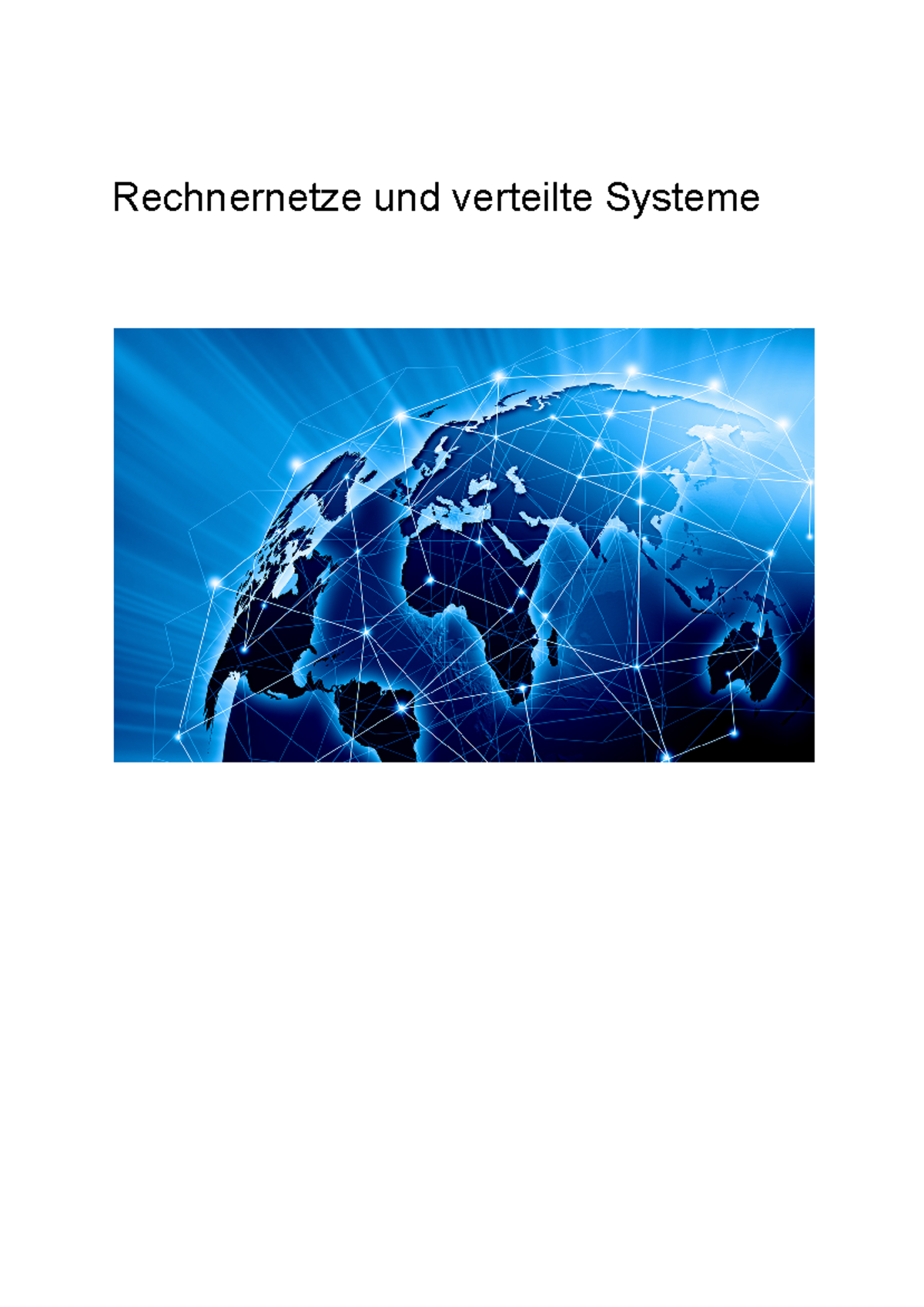 Rechnernetze und verteilte Systeme - Rechnernetze und verteilte Systeme - Studocu