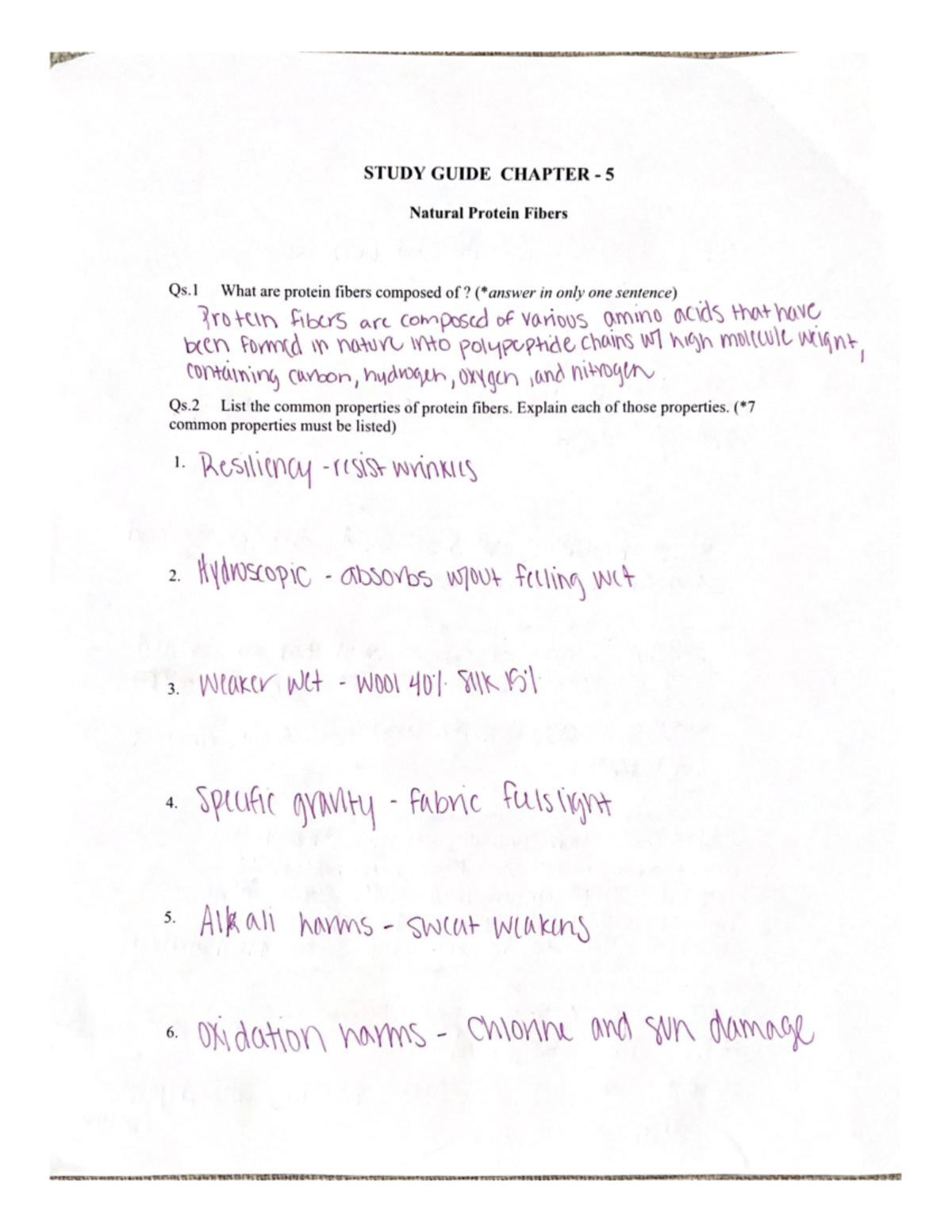 Chapter 5 Study guide - DEMT 20253 - Studocu