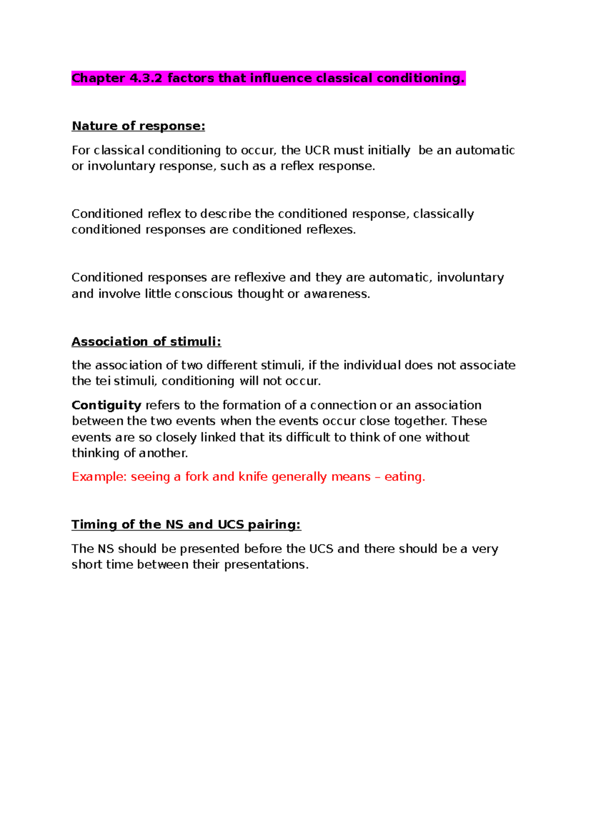 Chapter 4 psych - asdcvbntrr - Chapter 4.3 factors that influence ...