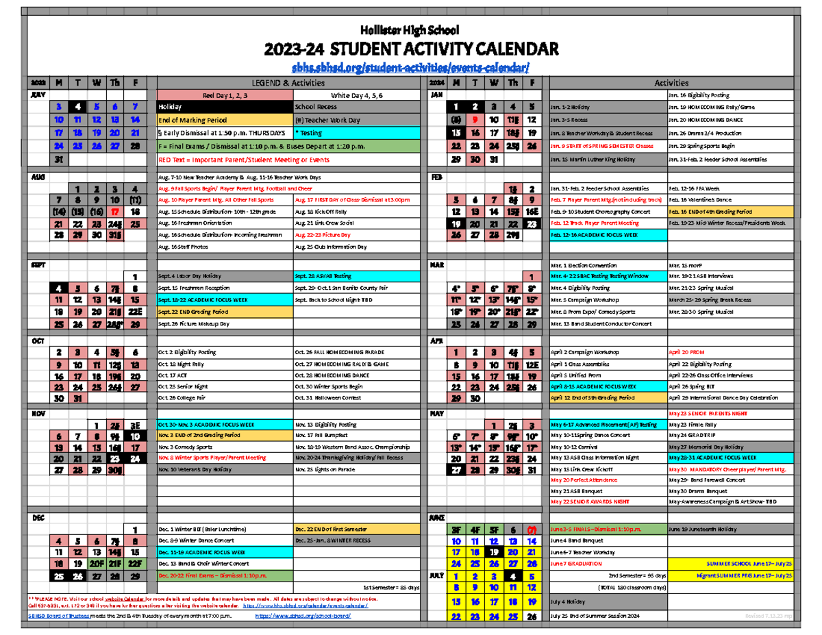 2023-24 RED White Activities Calendar- Final 8.7.23 - 2023-24 R W ...
